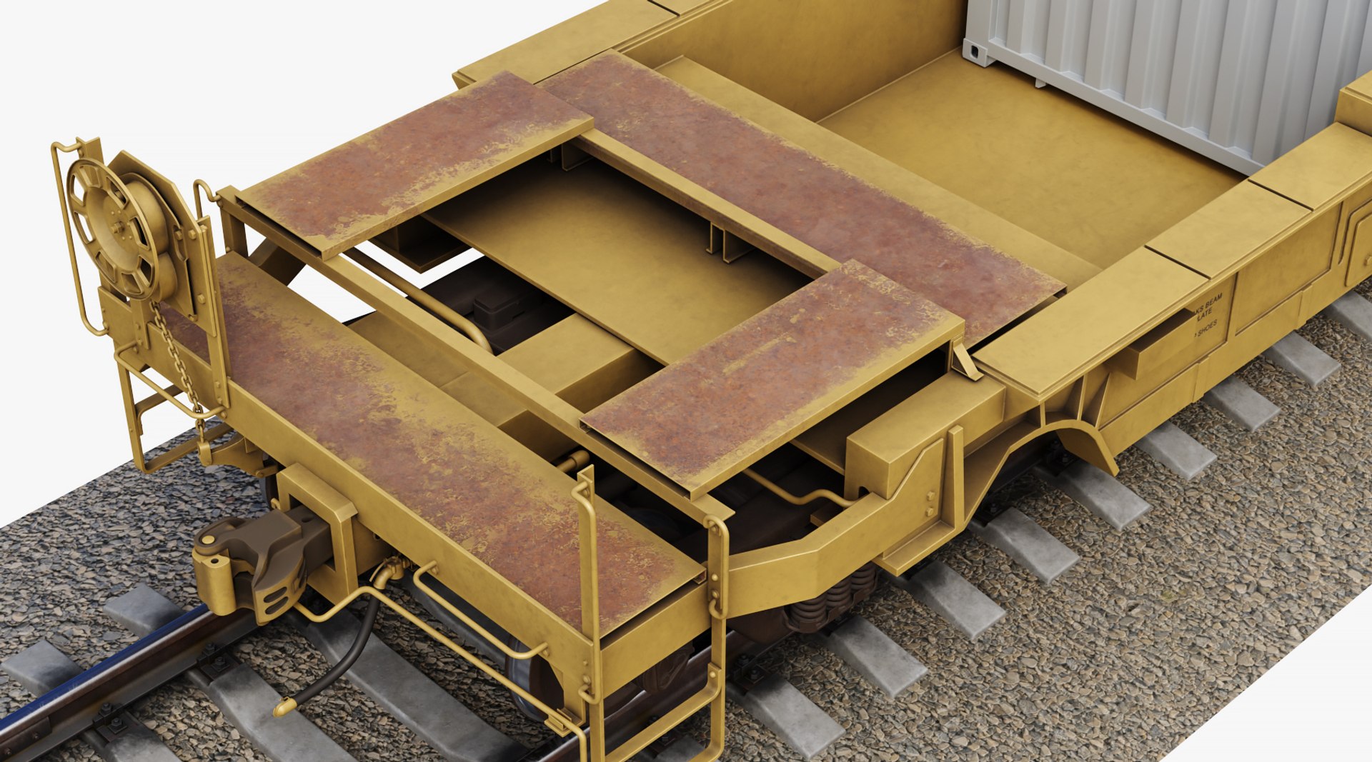 3D double stack car s615 model - TurboSquid 1441300