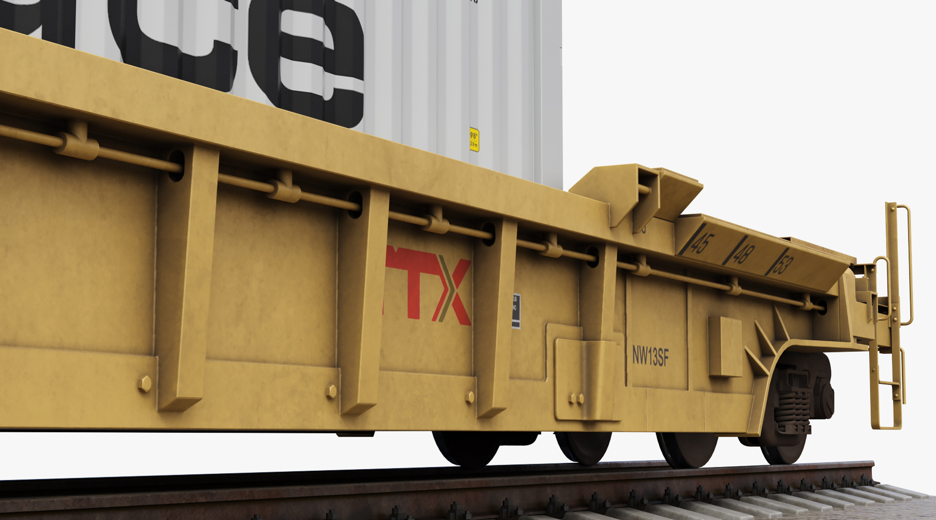 3D double stack car s615 model - TurboSquid 1441300