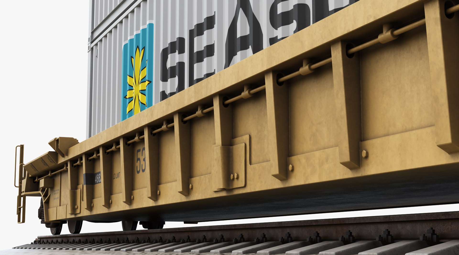 3D double stack car s615 model - TurboSquid 1441300