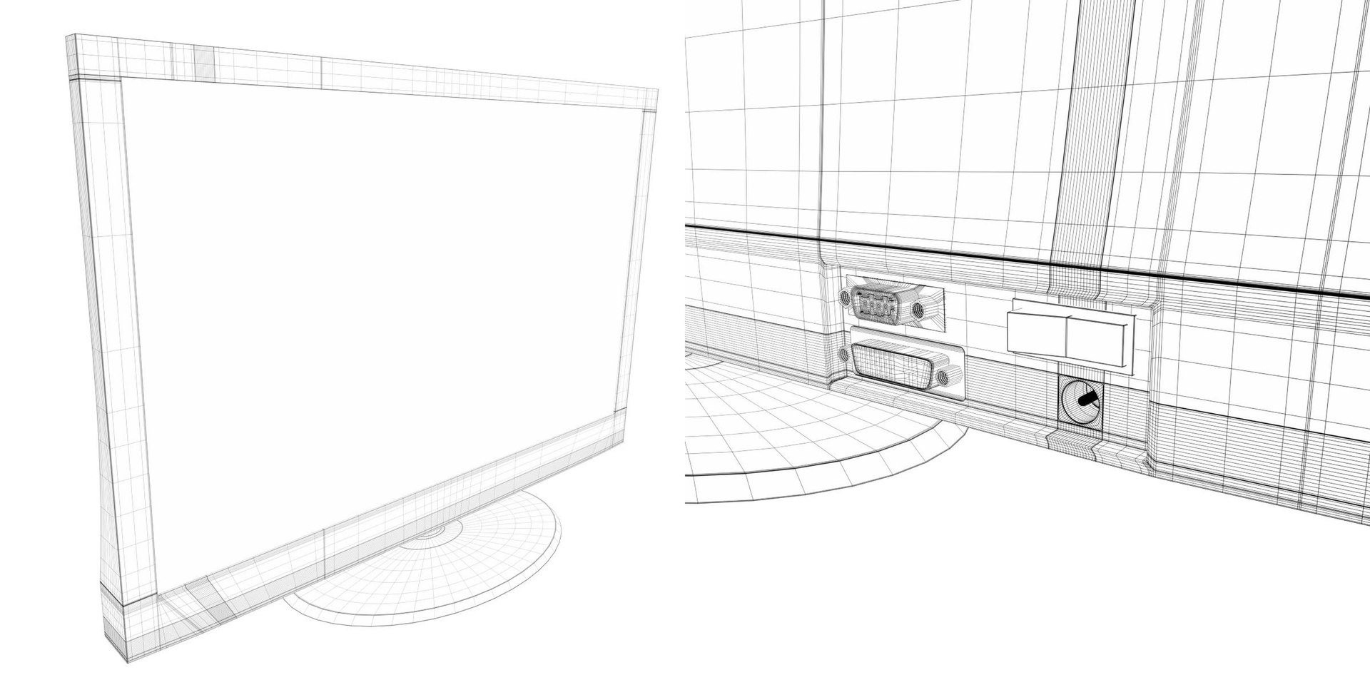 Flat Computer Monitor Model - TurboSquid 1349287