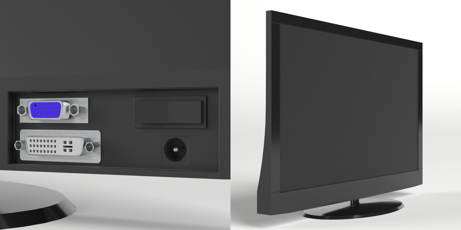 Flat Computer Monitor Model - TurboSquid 1349287