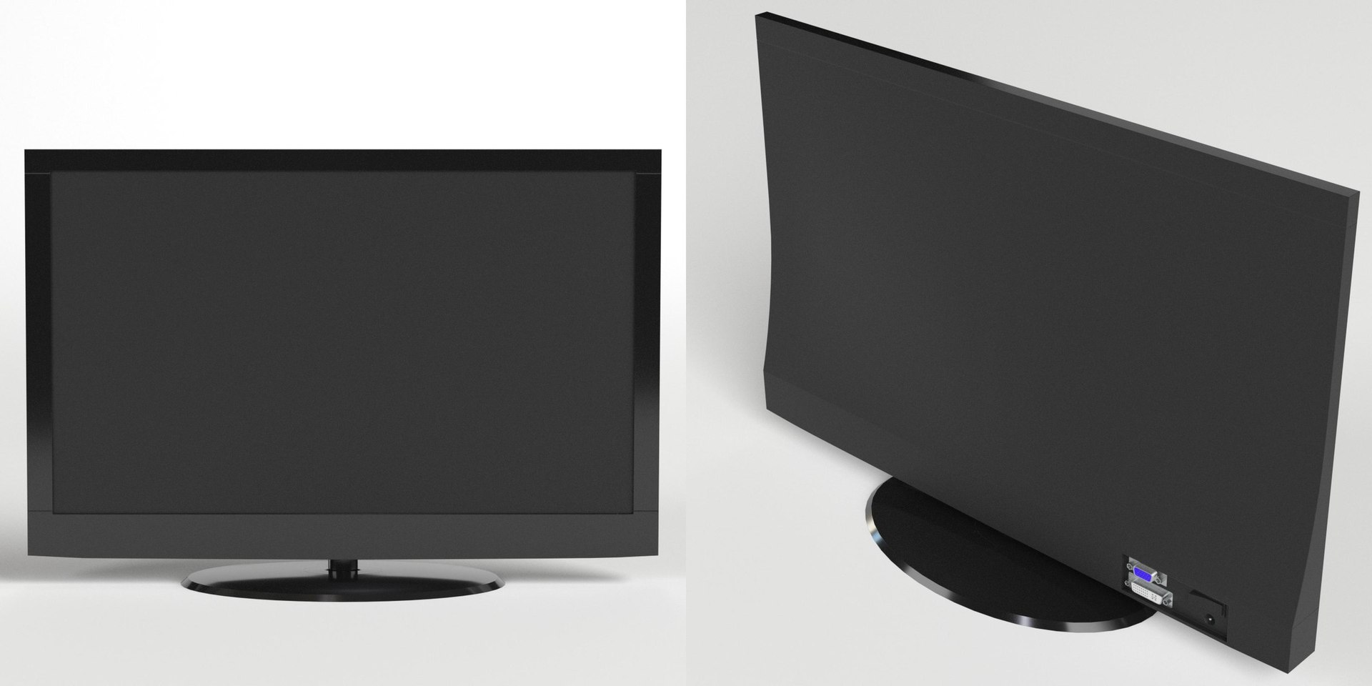 Flat Computer Monitor Model - TurboSquid 1349287