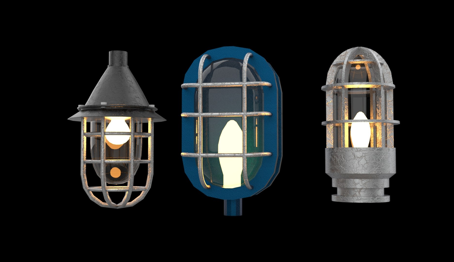 Bunker Light Low-poly 3D Model Model - TurboSquid 2334411