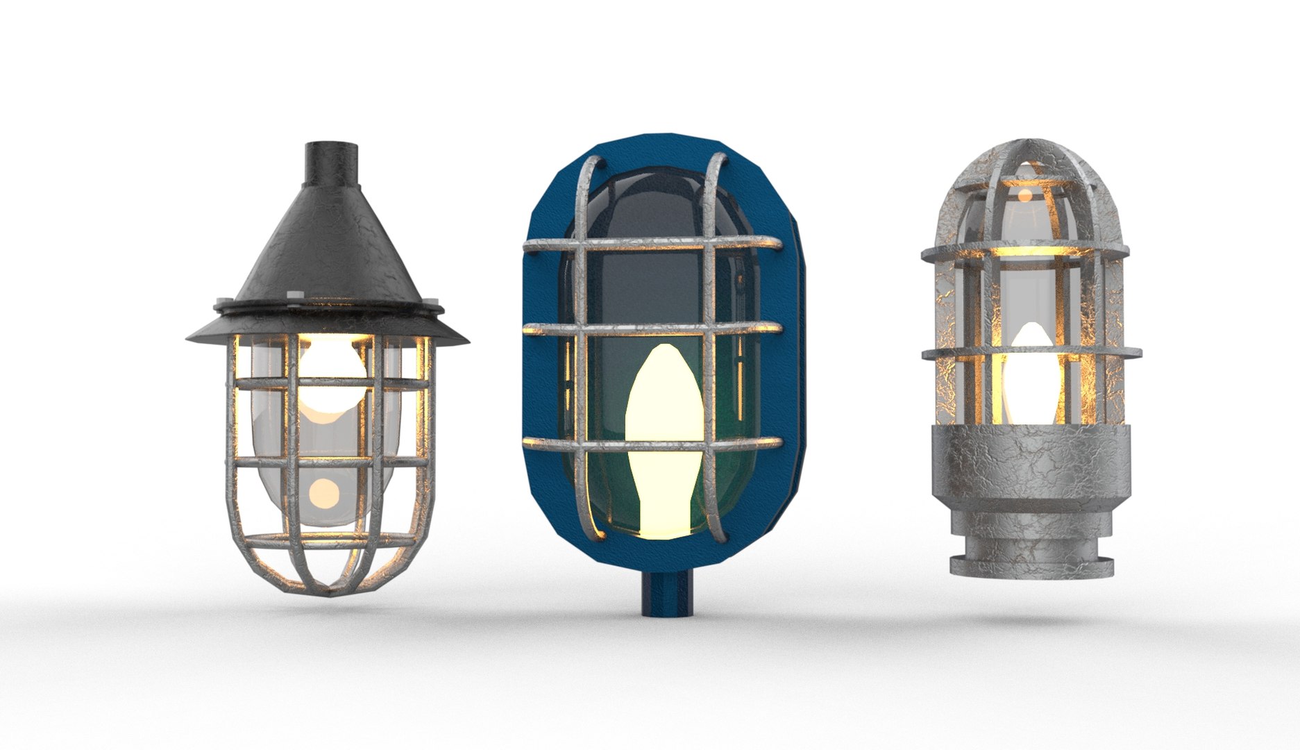 Bunker Light Low-poly 3D Model Model - TurboSquid 2334411