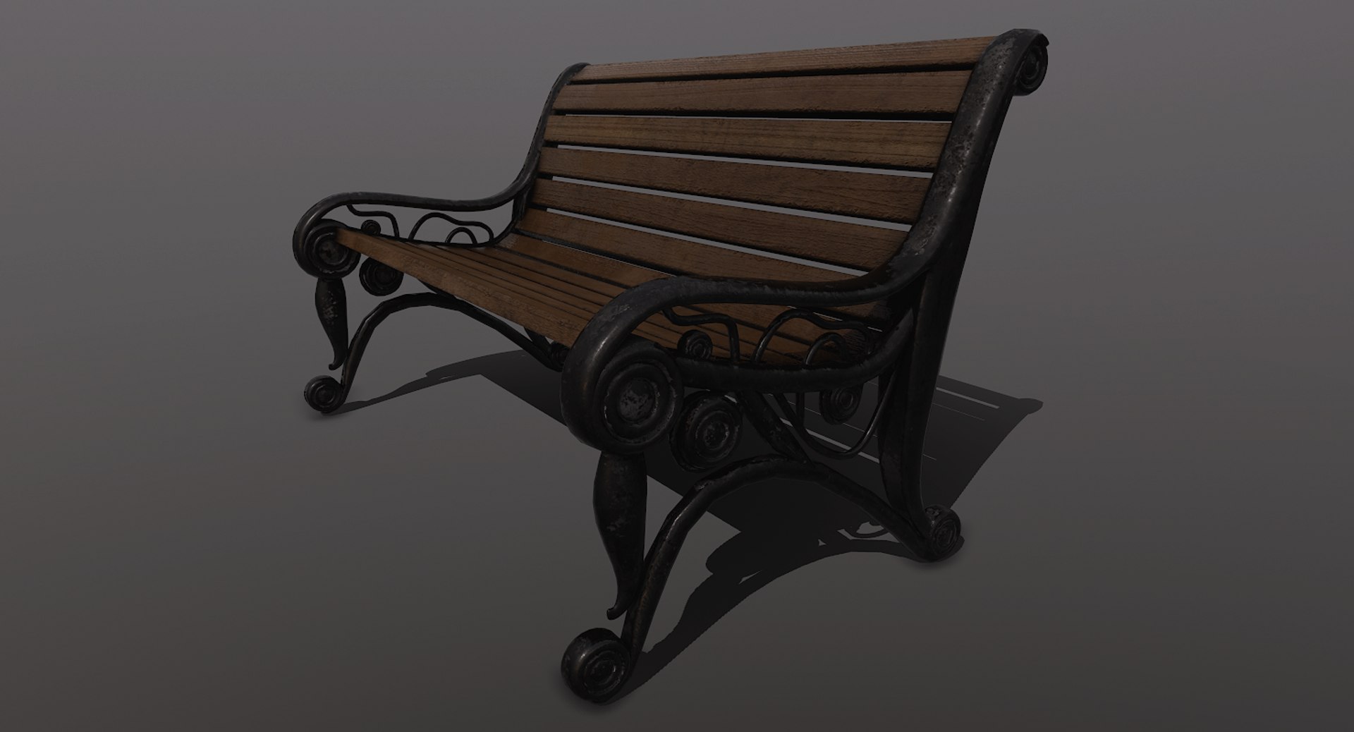 3D Garden Park Bench Model - TurboSquid 1336217
