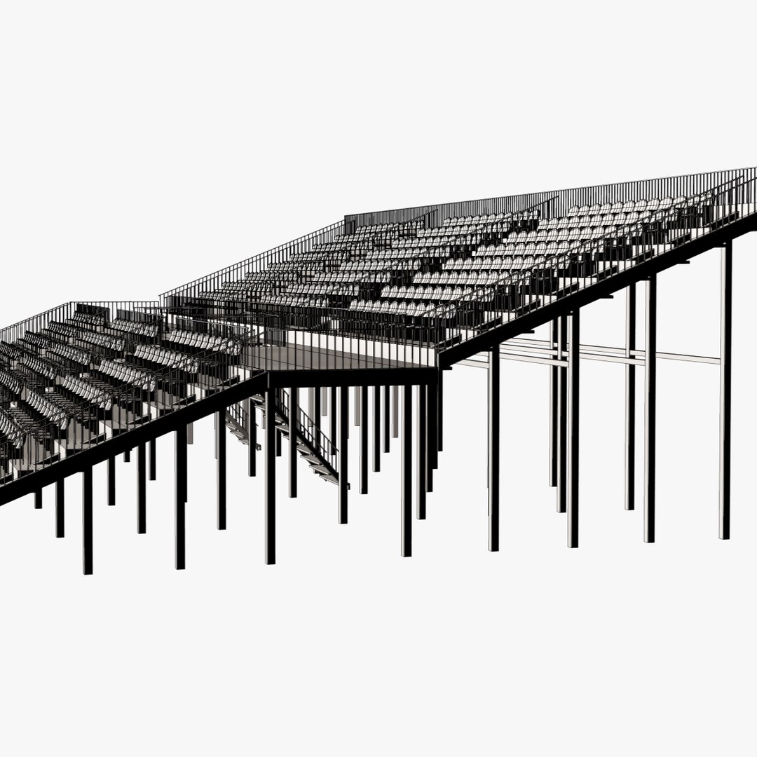 3d Grandstand Seating Model