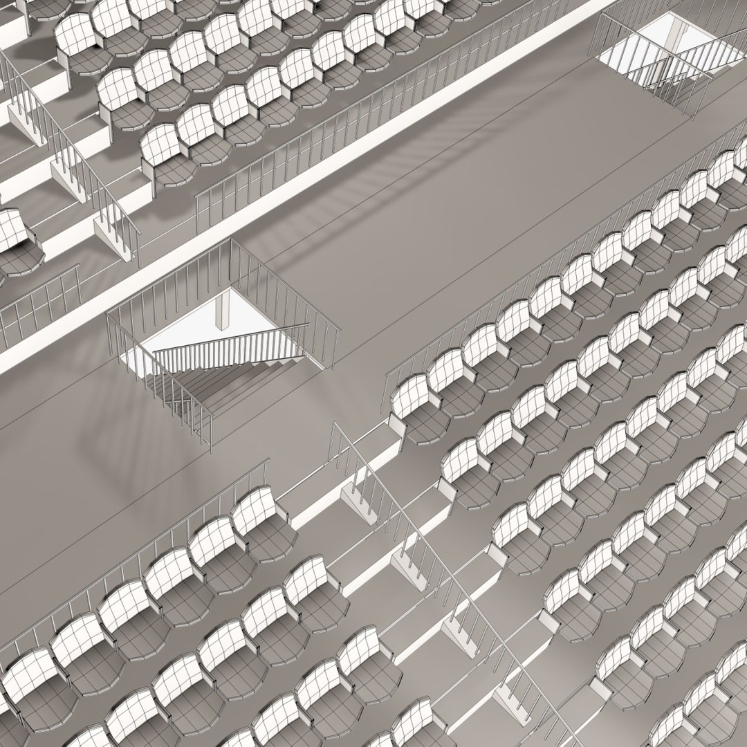 3d Grandstand Seating Model