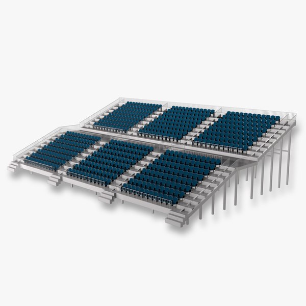 3d grandstand seating model