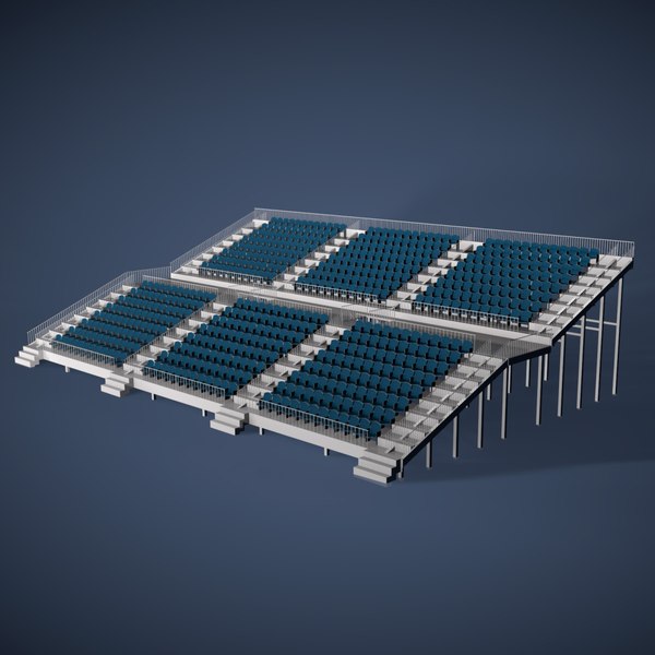3d grandstand seating model