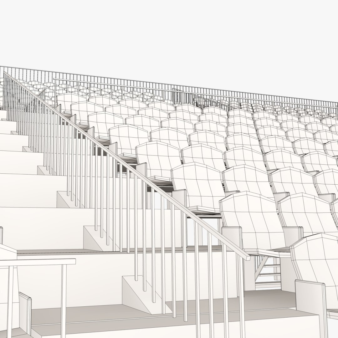 3d Grandstand Seating Model