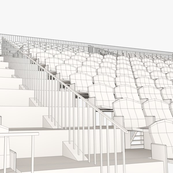 3d grandstand seating model
