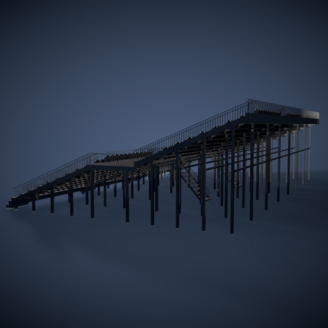 3d Grandstand Seating Model