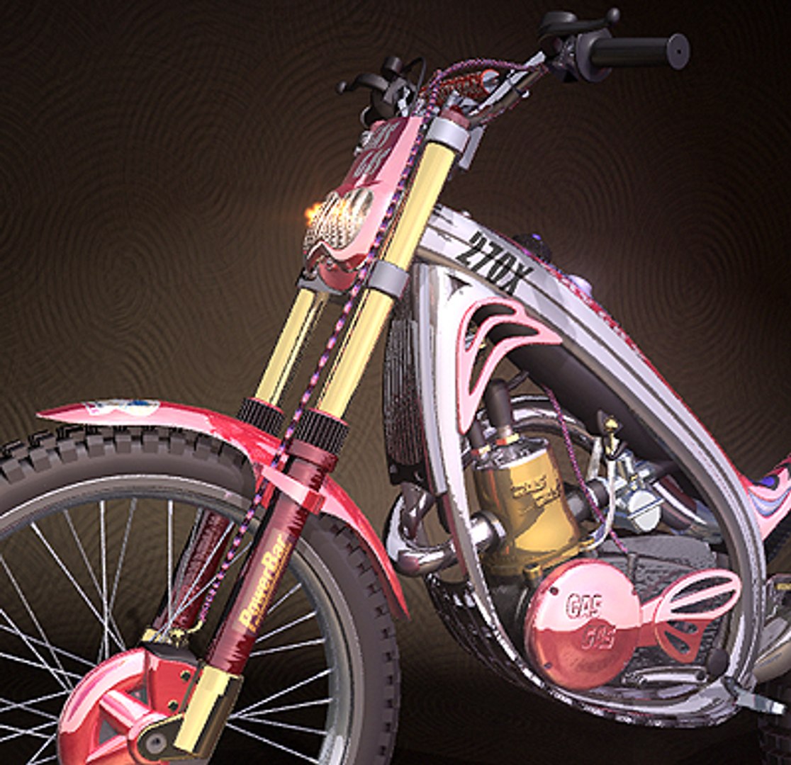 3d Trials Bike Model