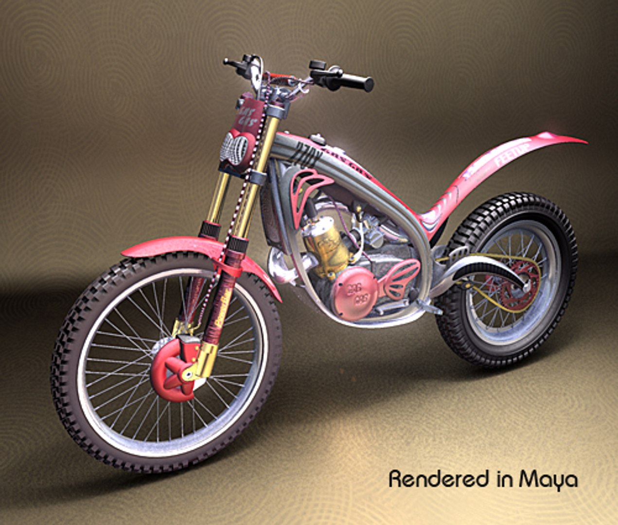 3d Trials Bike Model