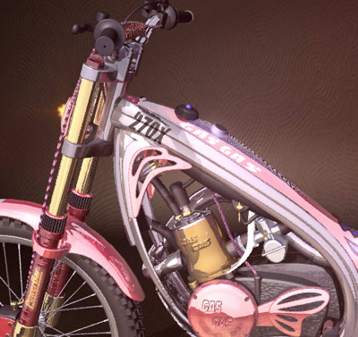 3d Trials Bike Model
