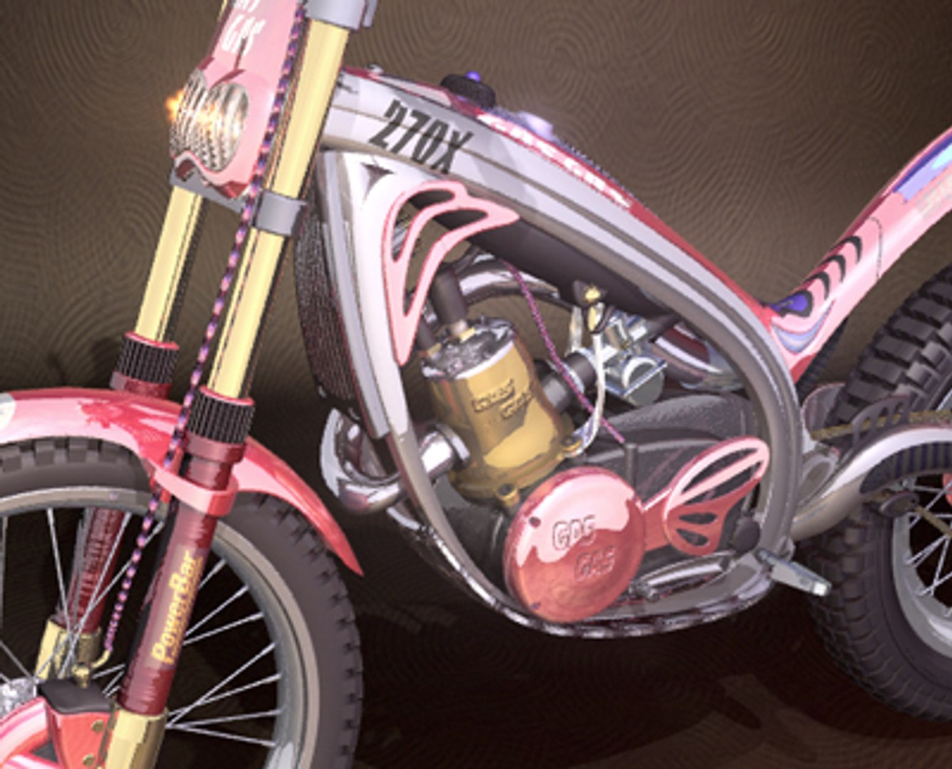 3d Trials Bike Model