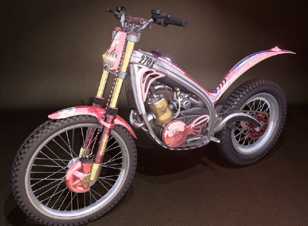 3d trials bike model