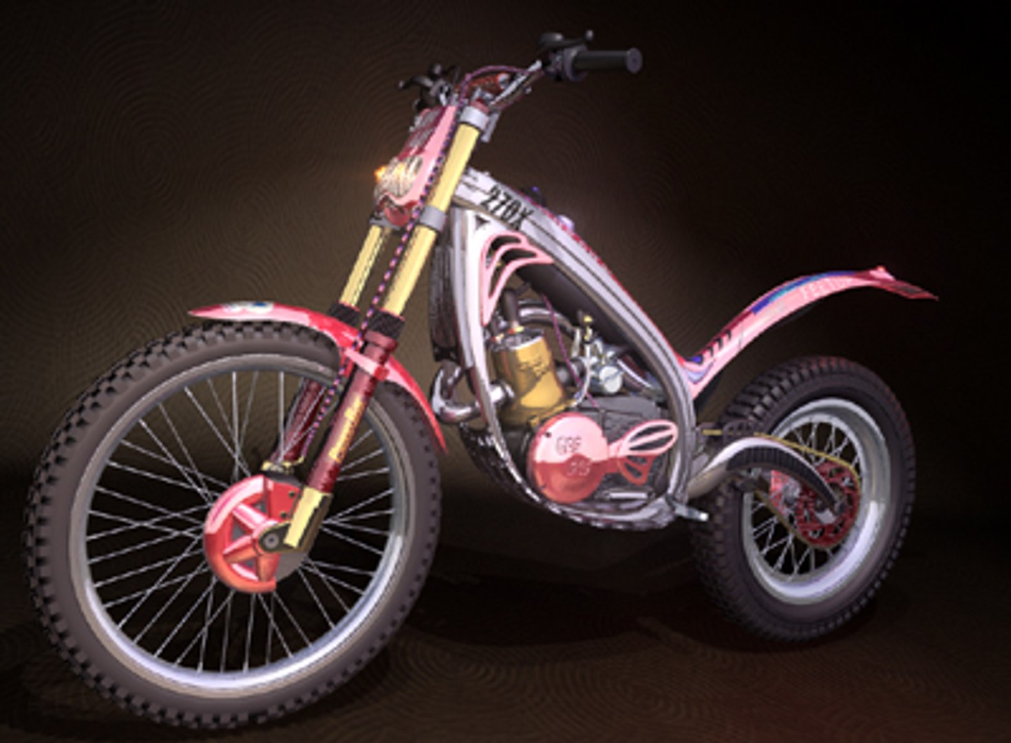 3d Trials Bike Model