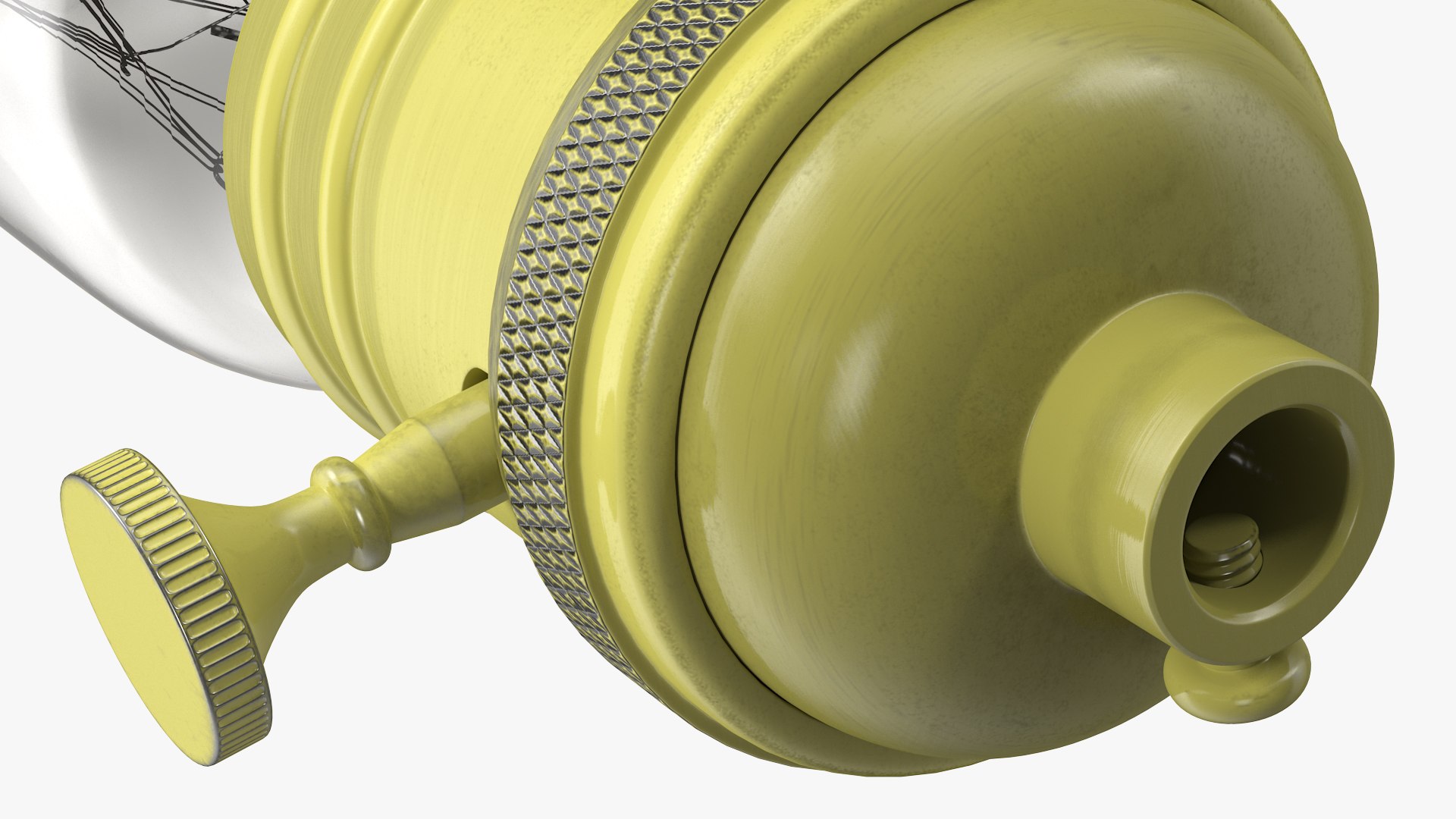 Brass Lamp Holder With Light Bulb 3D Model - TurboSquid 1835882