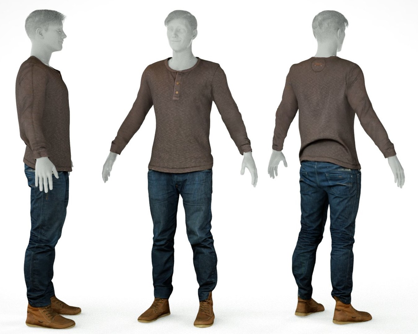 3D Male Clothing Outfit - TurboSquid 1329715