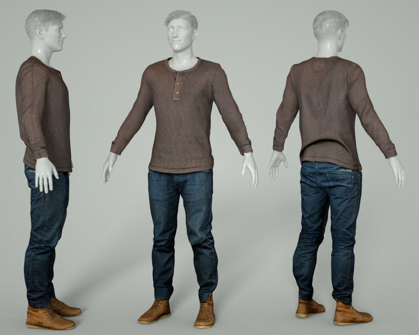 3D Male Clothing Outfit - TurboSquid 1329715