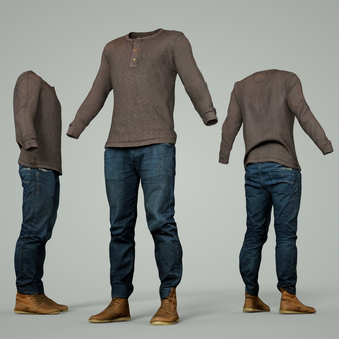 3D Male Clothing Outfit - TurboSquid 1329715
