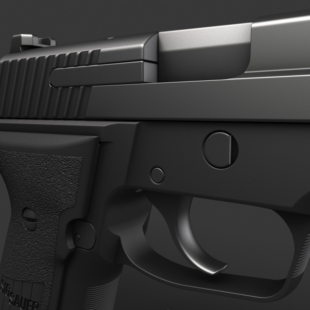 3d Model Sig Sauer P228 Pistols