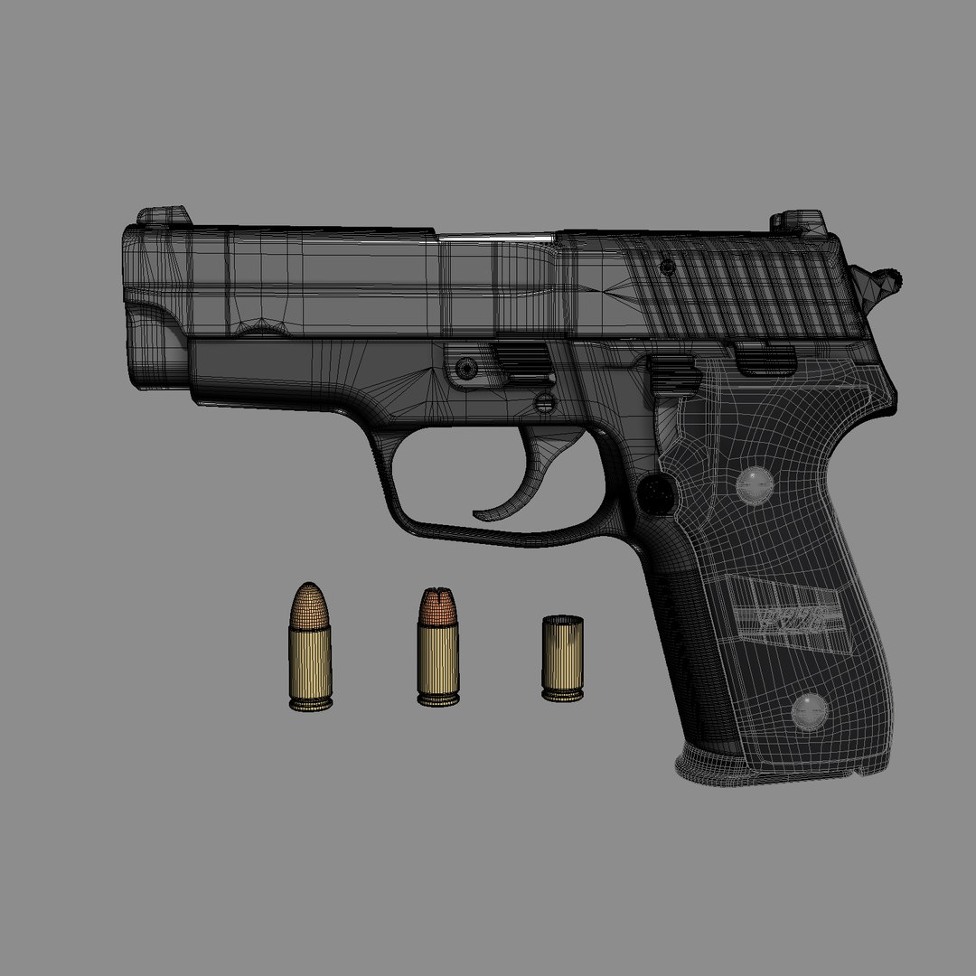 3d Model Sig Sauer P228 Pistols