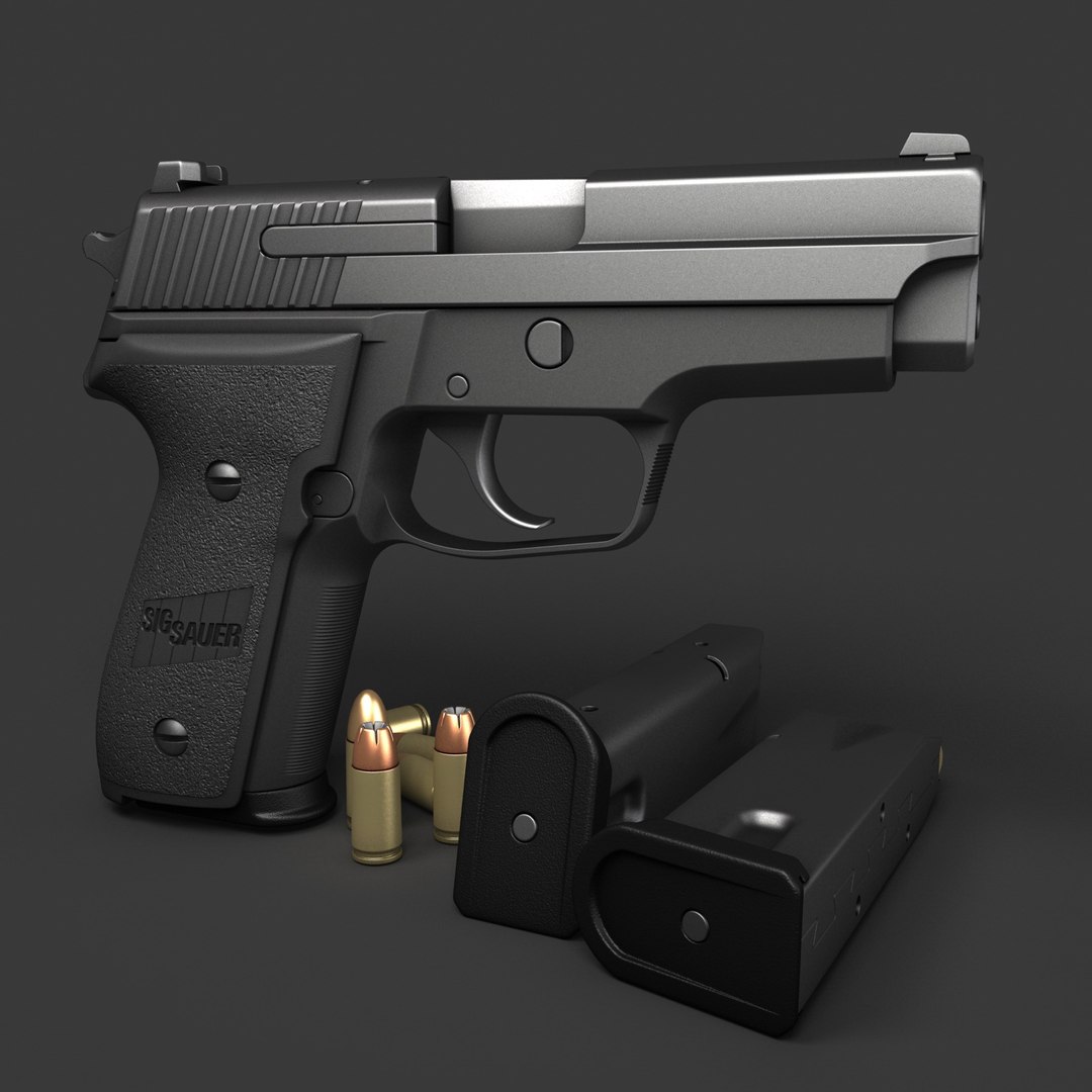 3d Model Sig Sauer P228 Pistols