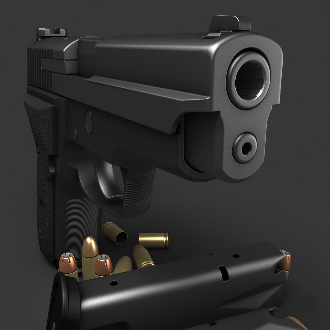 3d Model Sig Sauer P228 Pistols