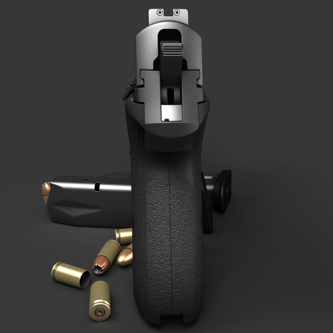 3d Model Sig Sauer P228 Pistols