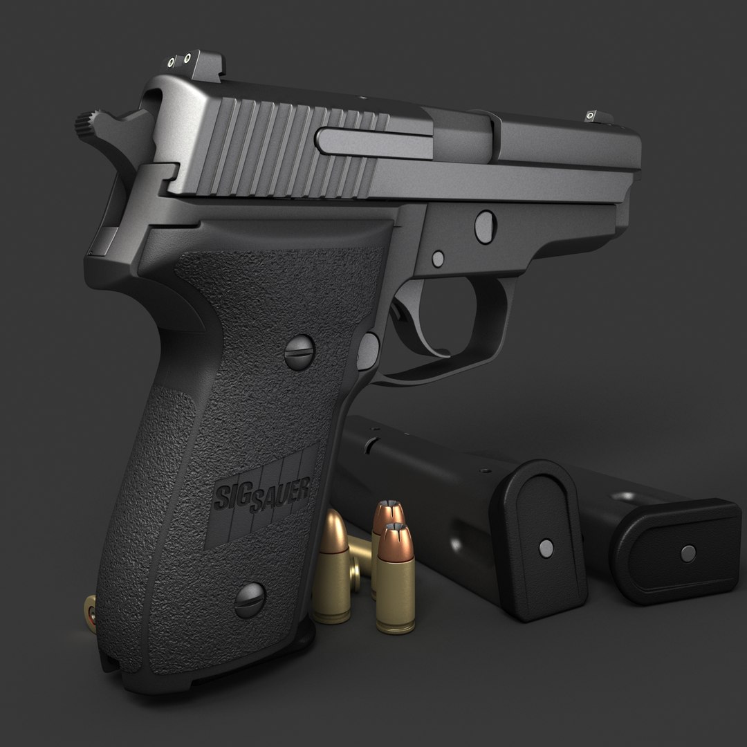 3d Model Sig Sauer P228 Pistols