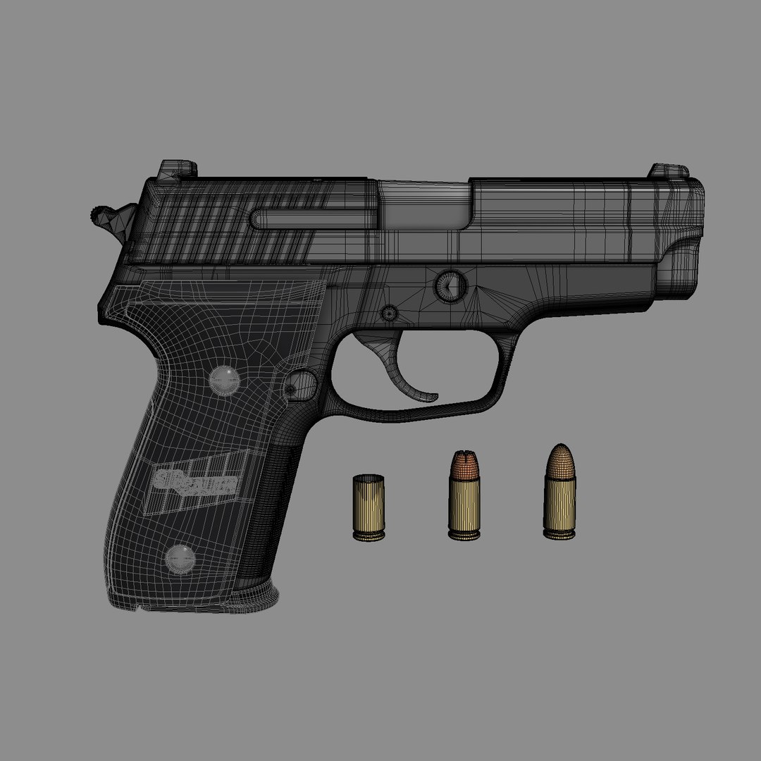 3d Model Sig Sauer P228 Pistols