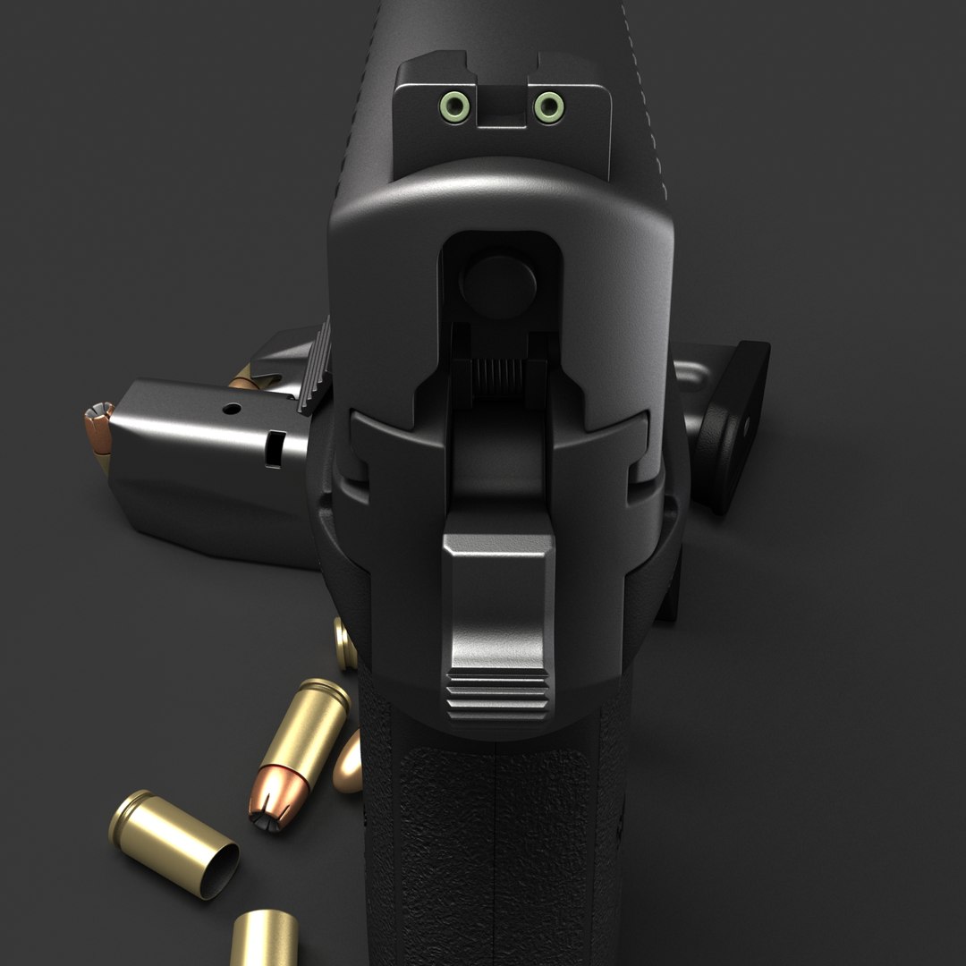 3d Model Sig Sauer P228 Pistols