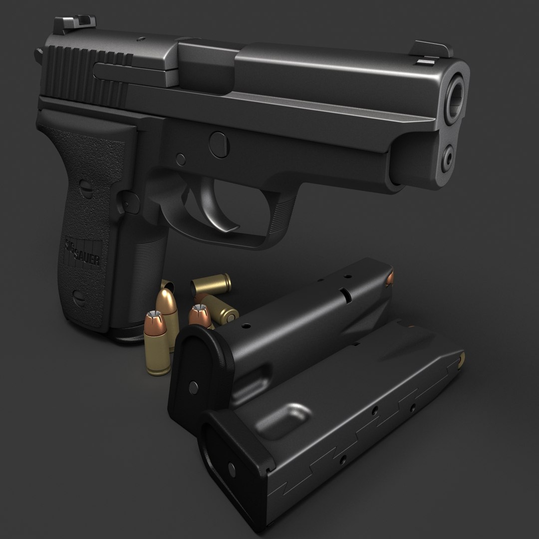 3d Model Sig Sauer P228 Pistols