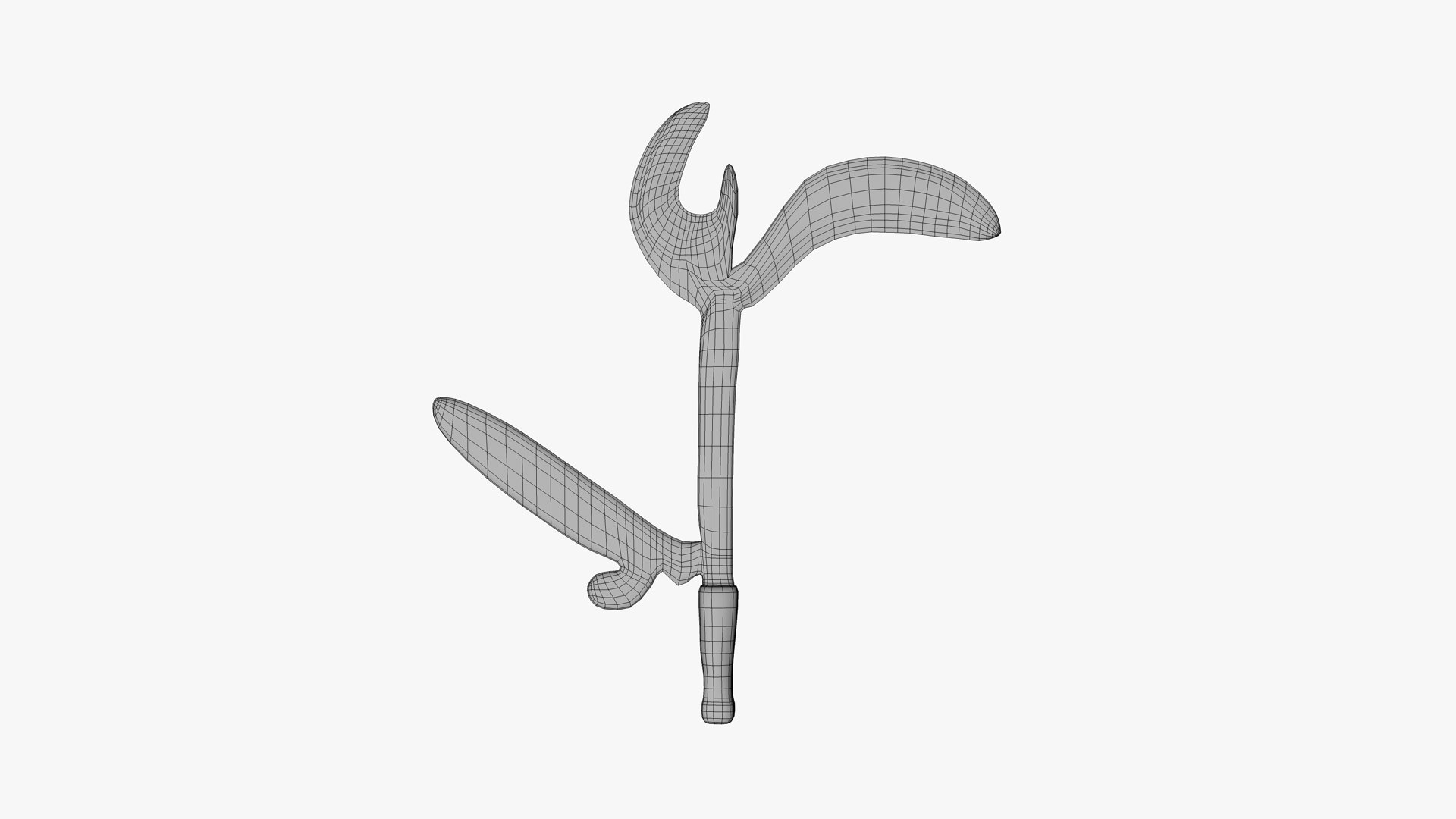 Azande Kpinga Throwing Knife Variation B 3D - TurboSquid 1905563