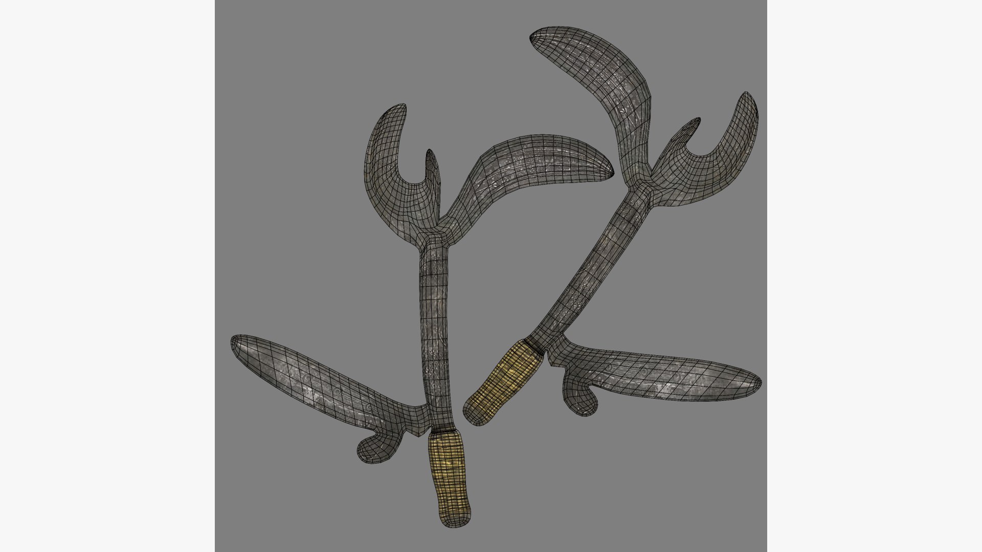 Azande Kpinga Throwing Knife Variation B 3D - TurboSquid 1905563
