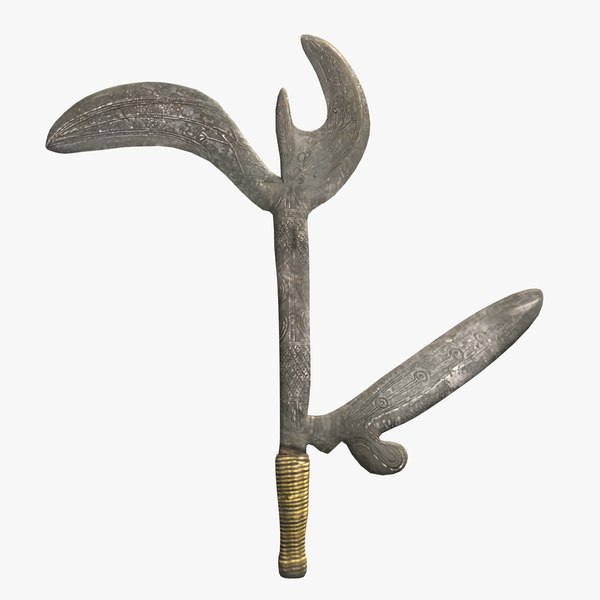 Azande Kpinga Throwing Knife Variation B 3D - TurboSquid 1905563