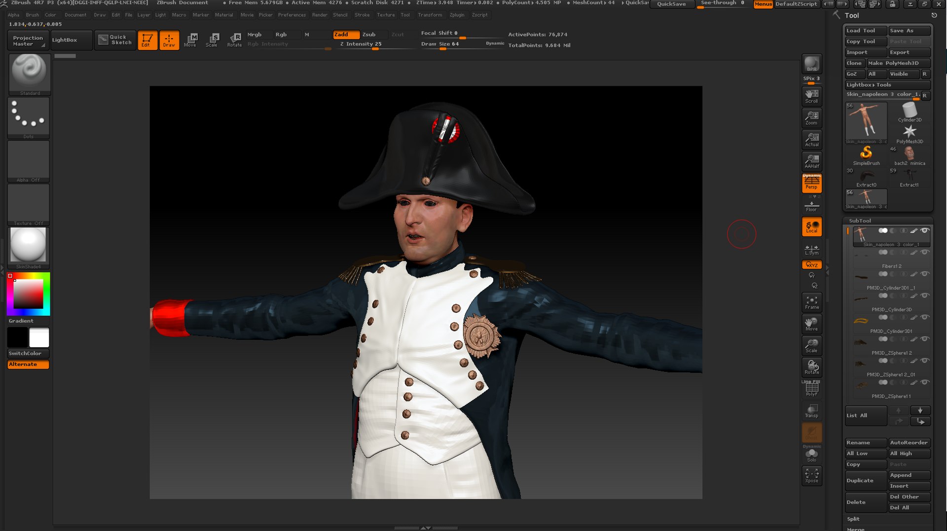 3D Napoleon Bonaparte Model - TurboSquid 1189435