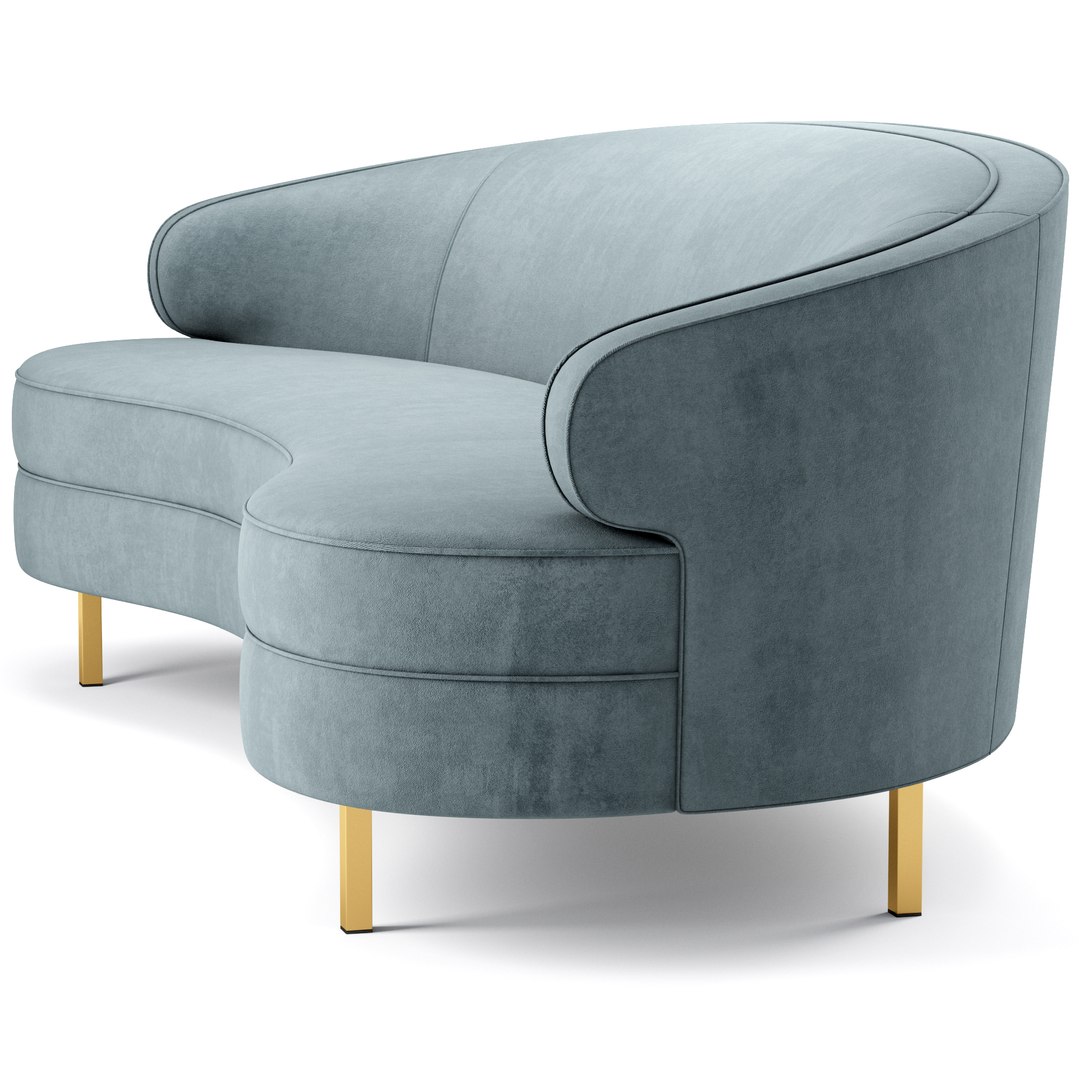 3D Baila Sofa Velvet - TurboSquid 1674127