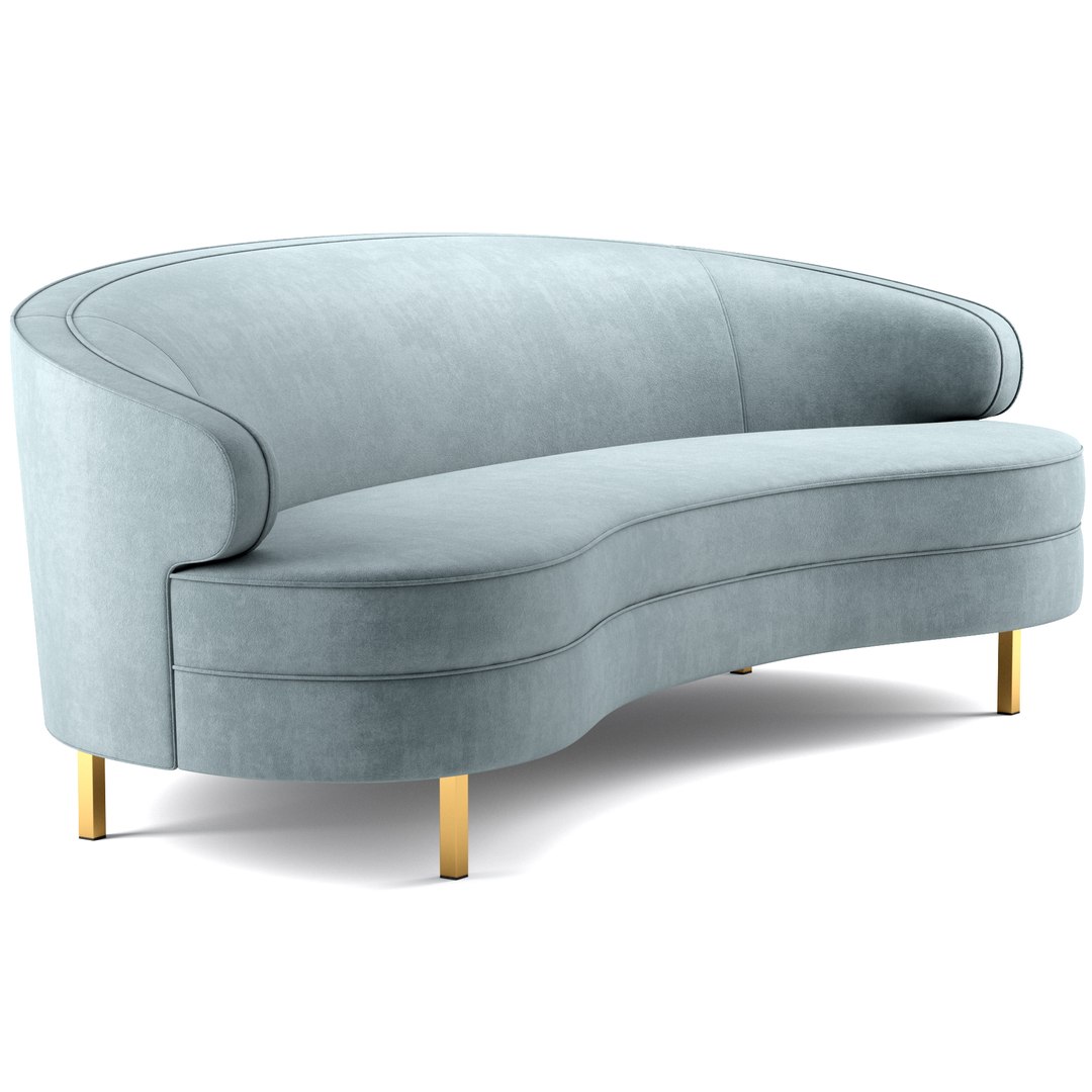 3D Baila Sofa Velvet - TurboSquid 1674127
