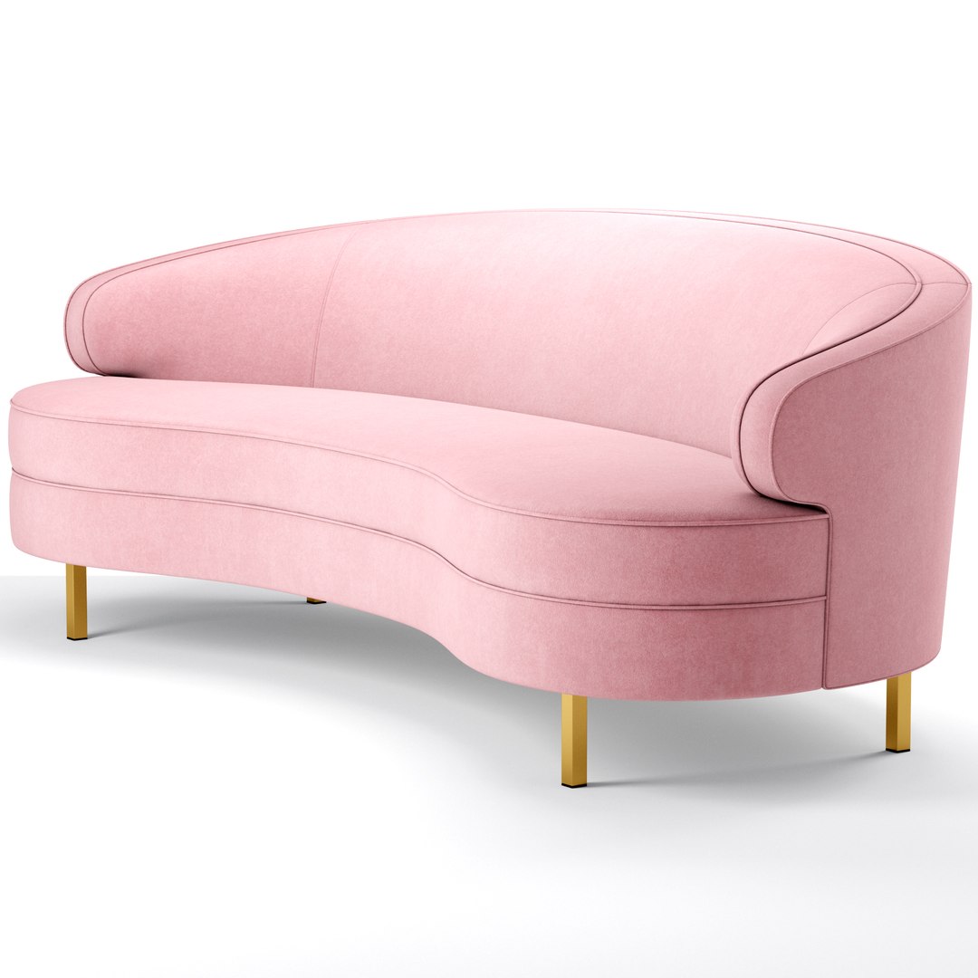 3D Baila Sofa Velvet - TurboSquid 1674127