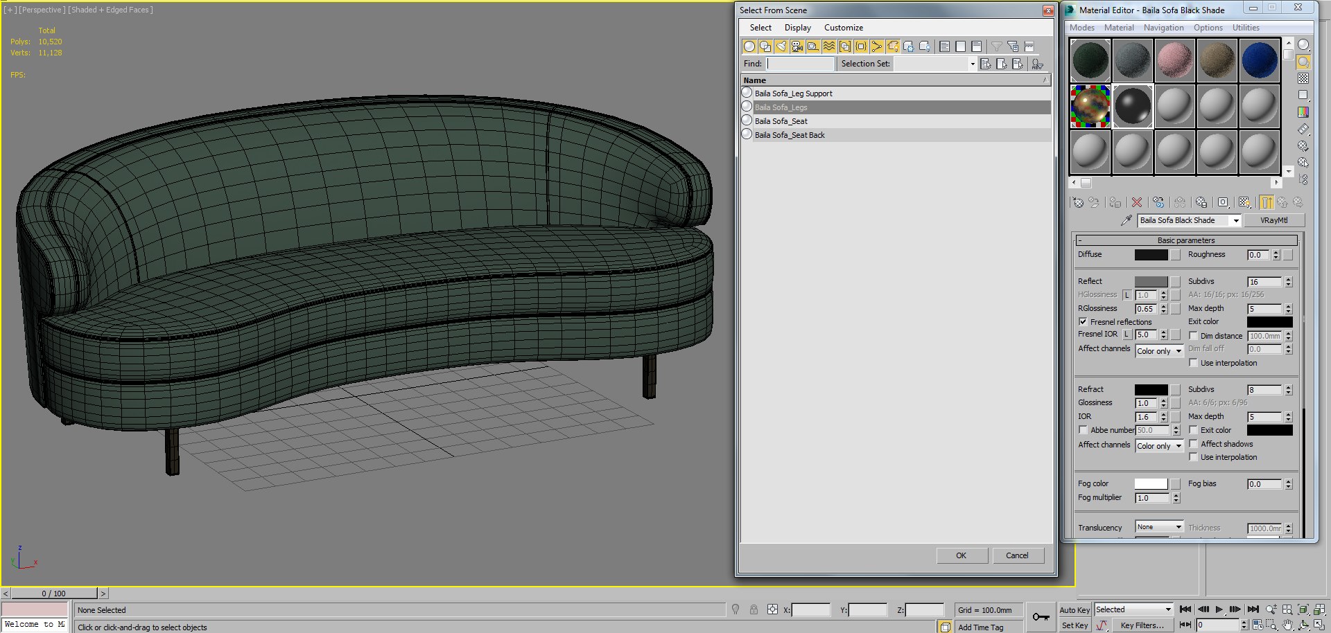 3D Baila Sofa Velvet - TurboSquid 1674127
