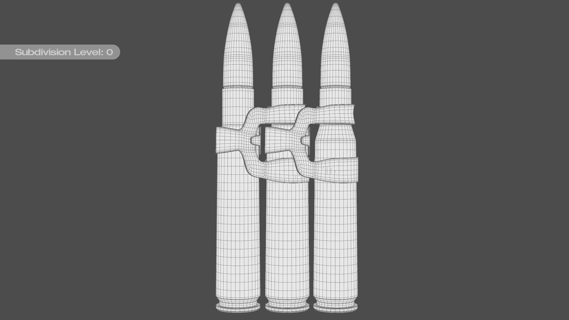 Cal 50 BMG TZZ Cartridge With M9 Link Belt 3D Model - TurboSquid 2269282