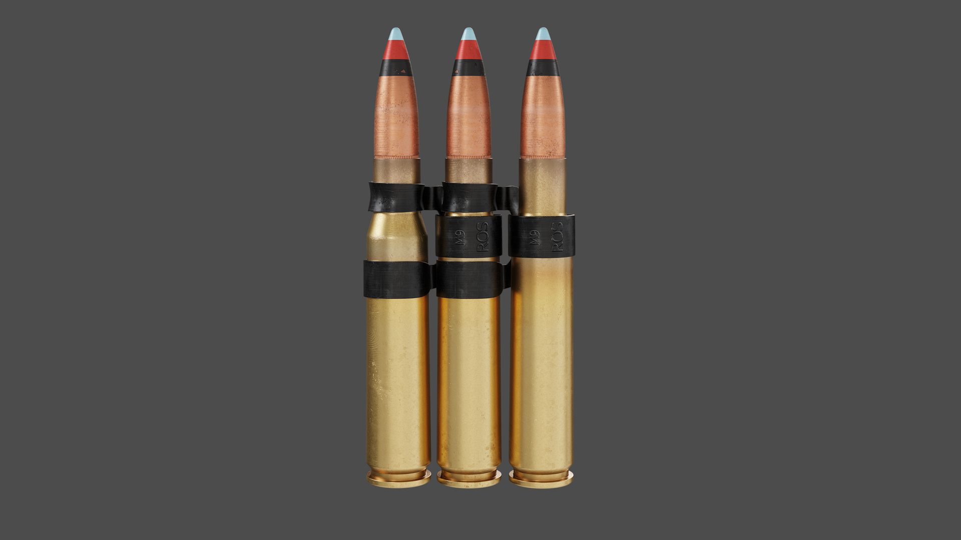 Cal 50 BMG TZZ Cartridge With M9 Link Belt 3D Model - TurboSquid 2269282