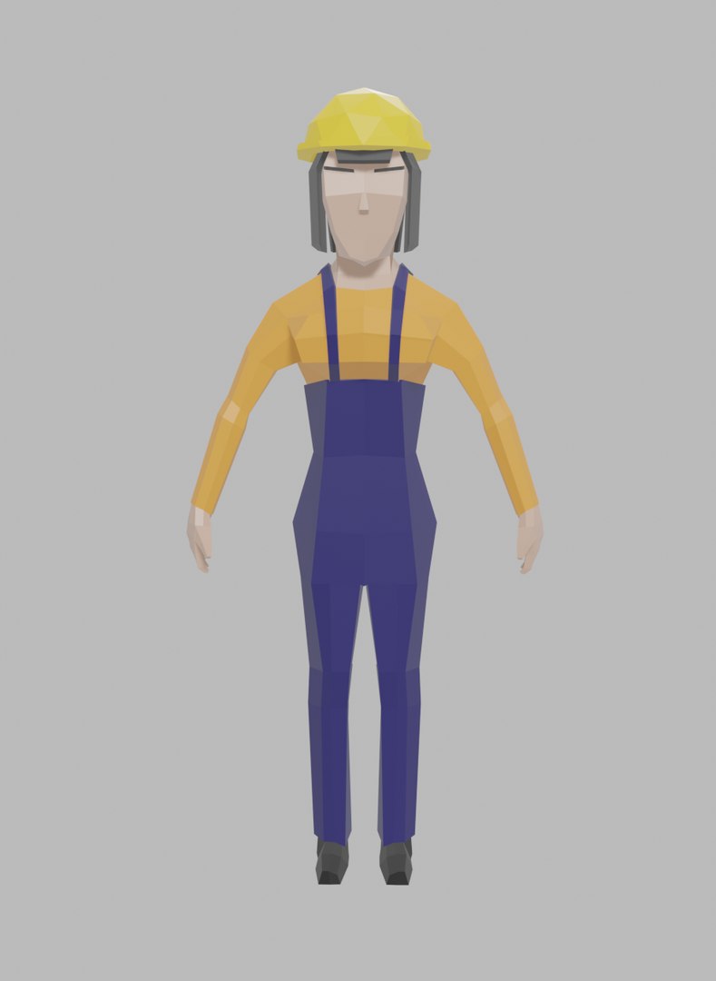 Construction Woman Rigged Unity 3D - TurboSquid 1566573