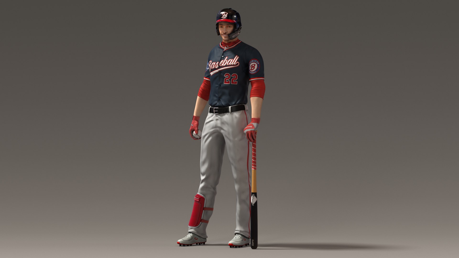 3D White Baseball Batter Animated HQ 002 - TurboSquid 1903548