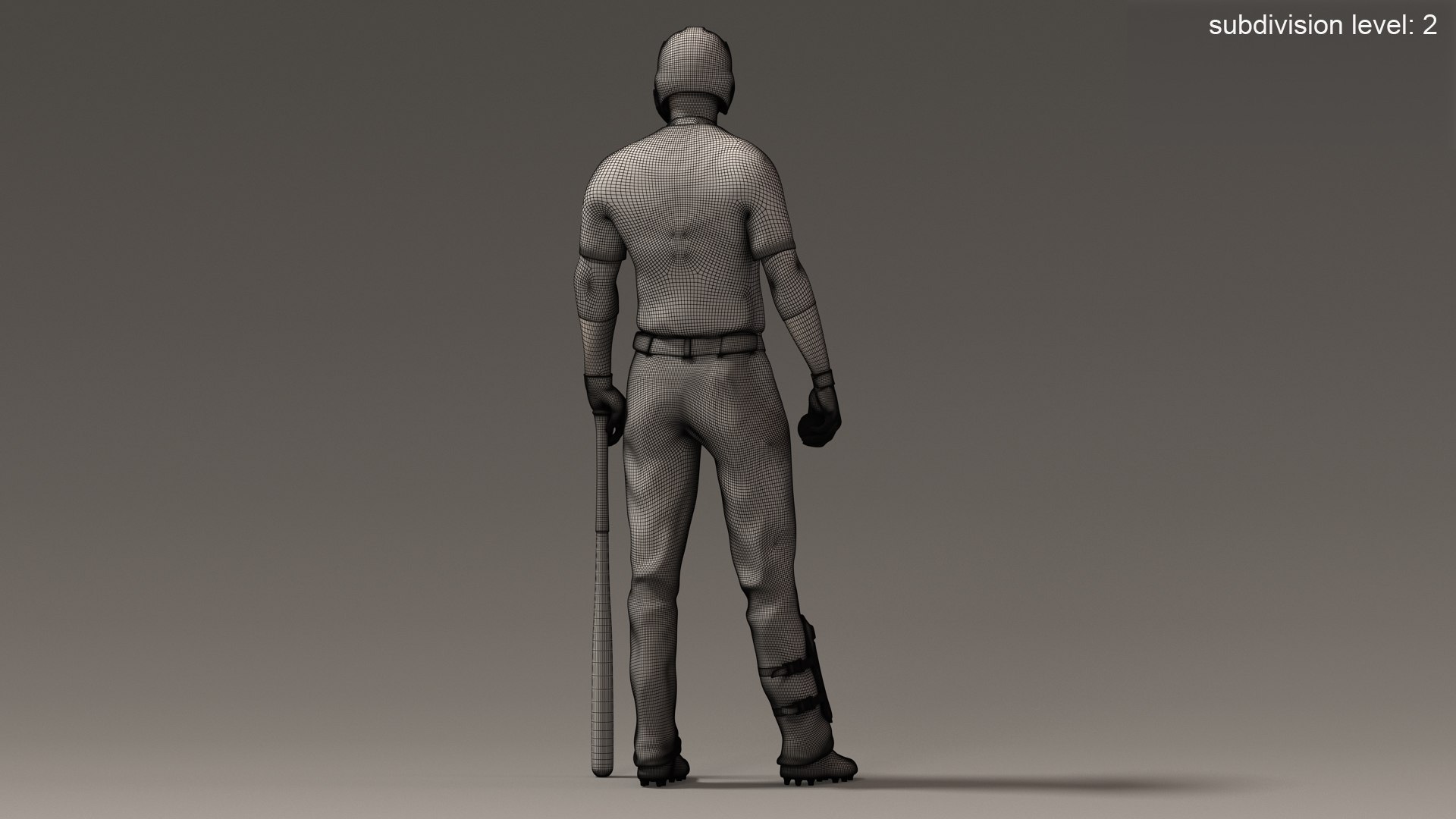 3D White Baseball Batter Animated HQ 002 - TurboSquid 1903548