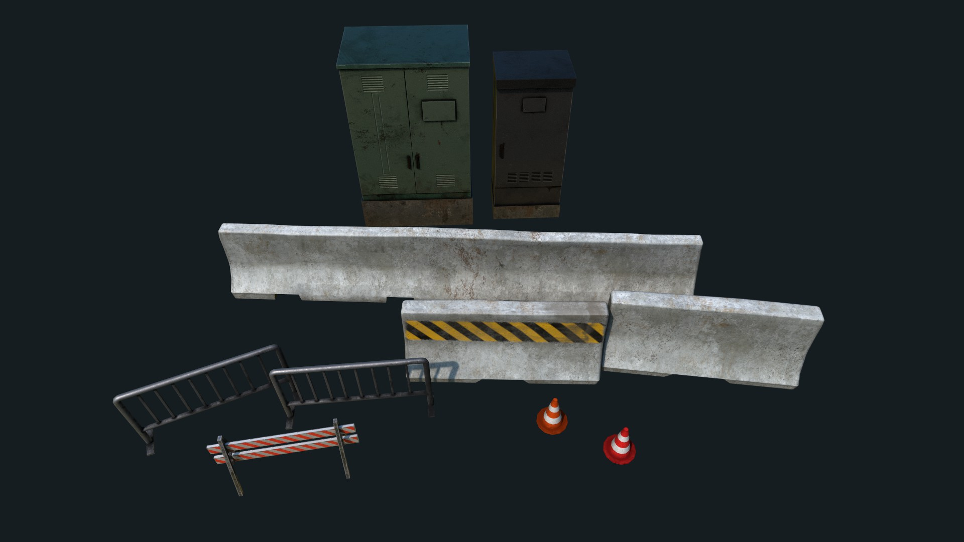 3D road assets model - TurboSquid 1710527