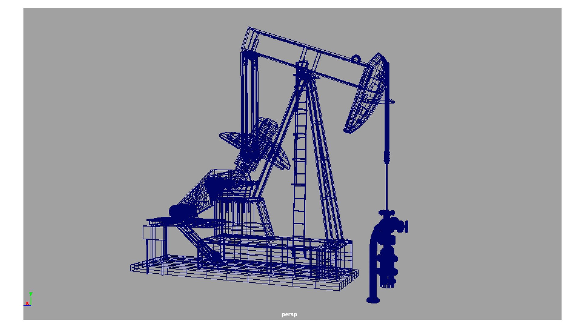 3D Model Oil Pump Jack - TurboSquid 2134710